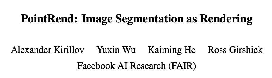 FAIR何恺明团队新作：图像分割新方法PointRend，显著改进标准Mask RCNN - 知乎