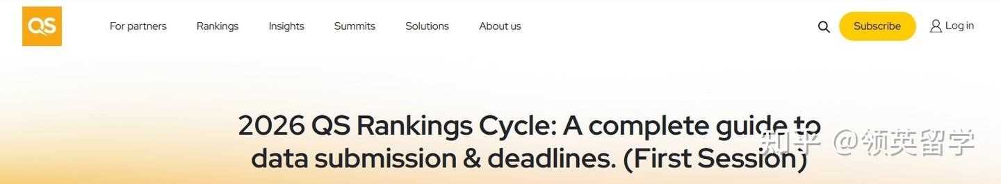 2026QS加入新指标，这3所英国大学排名或将飙升? - 知乎
