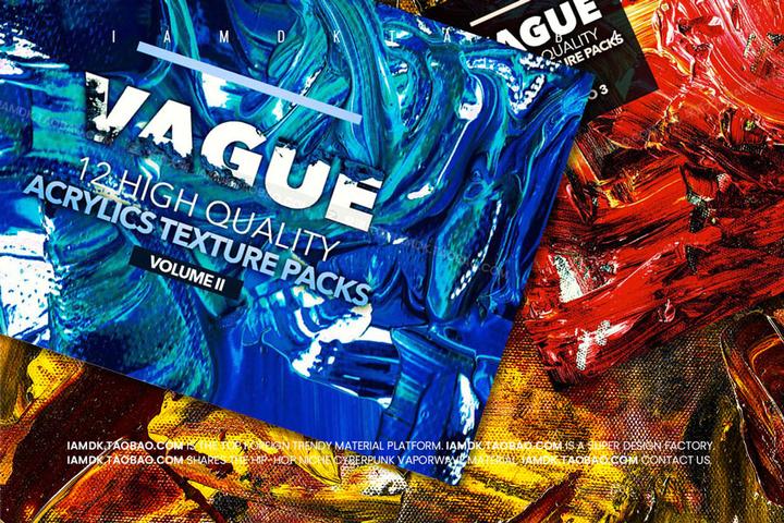 潮流复古酸性狂野丙烯酸涂料画布肌理实验派抽象艺术背景图片素材 Vague II 12 Acrylics Textures - 知乎