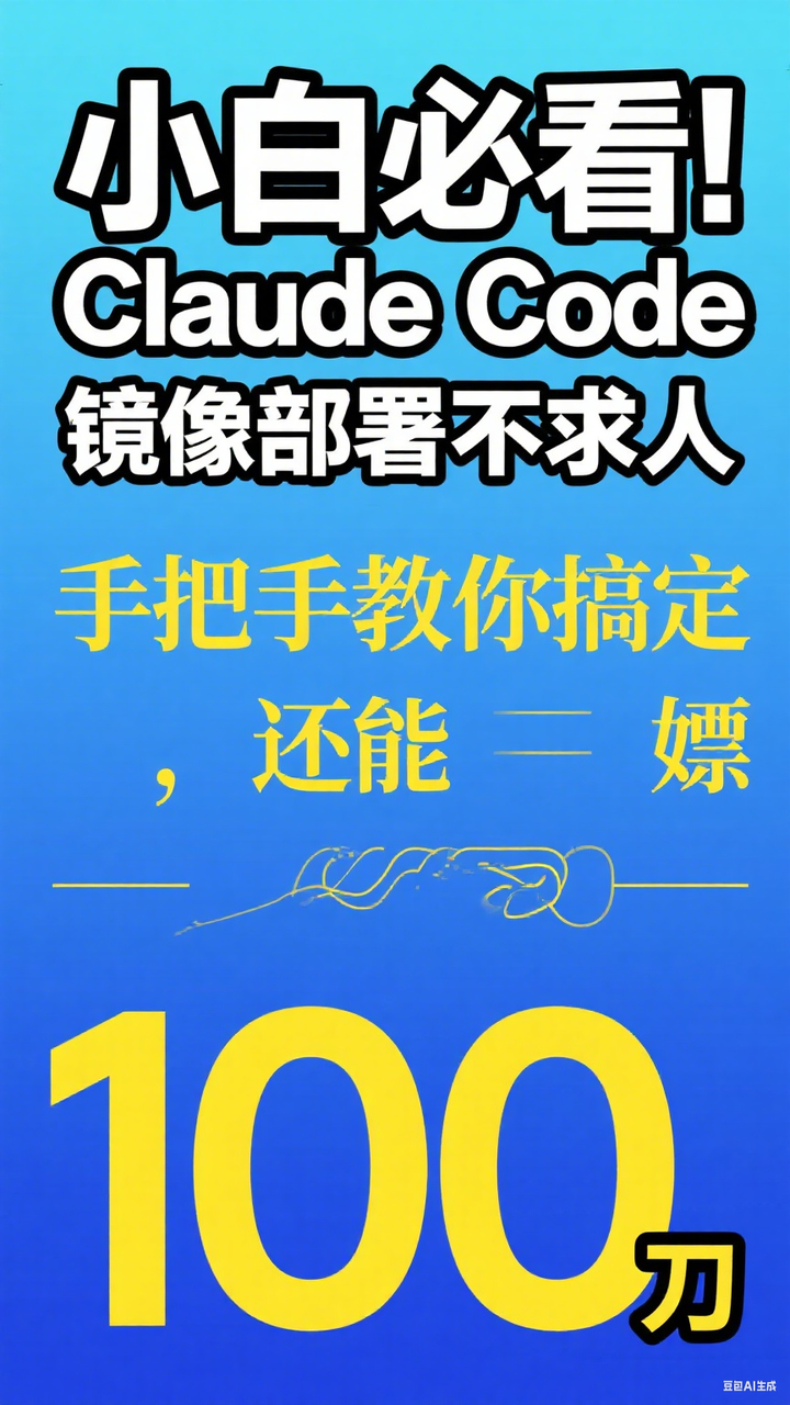 小白必看！Claude Code 镜像部署不求人，手把手教你搞定，还能白嫖 100 刀 - 知乎