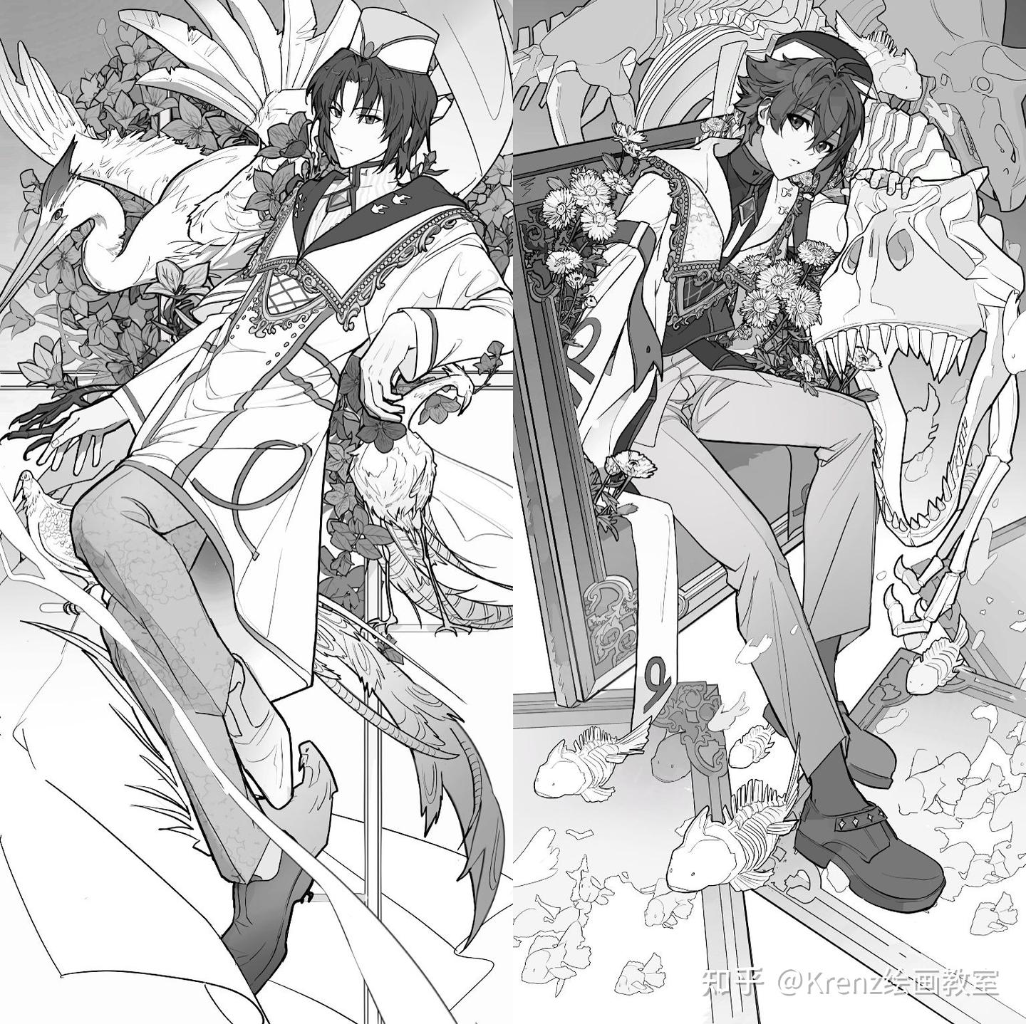 Krenz绘画教室【优秀作业心得】动态与构成-0102 - 知乎