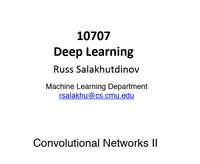 CMU-10707 深度学习 课程笔记 - 知乎