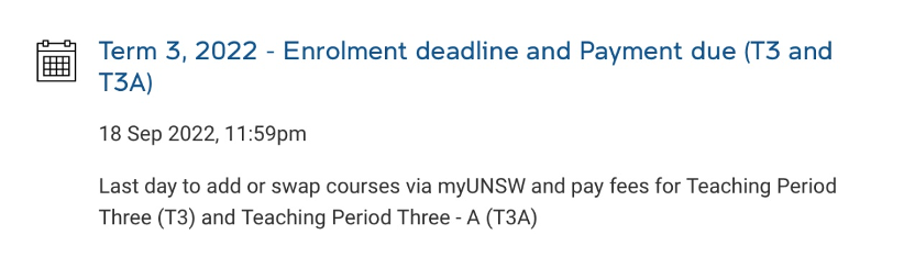 UNSW | 新南T3注册&换课最后的机会！本周日截止！ - 知乎