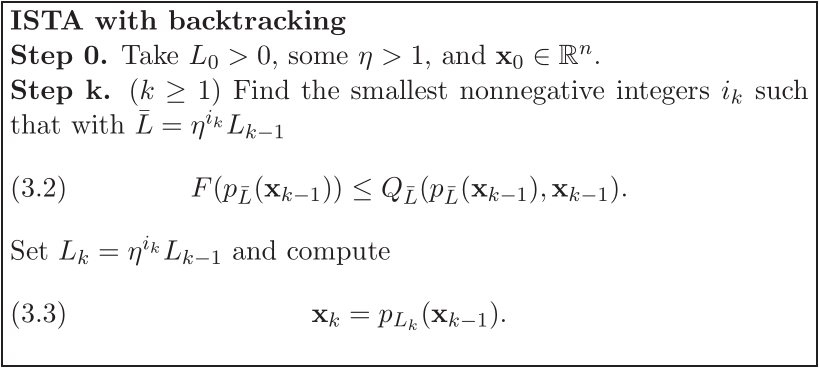 [Opt] ISTA 和 FISTA - 知乎