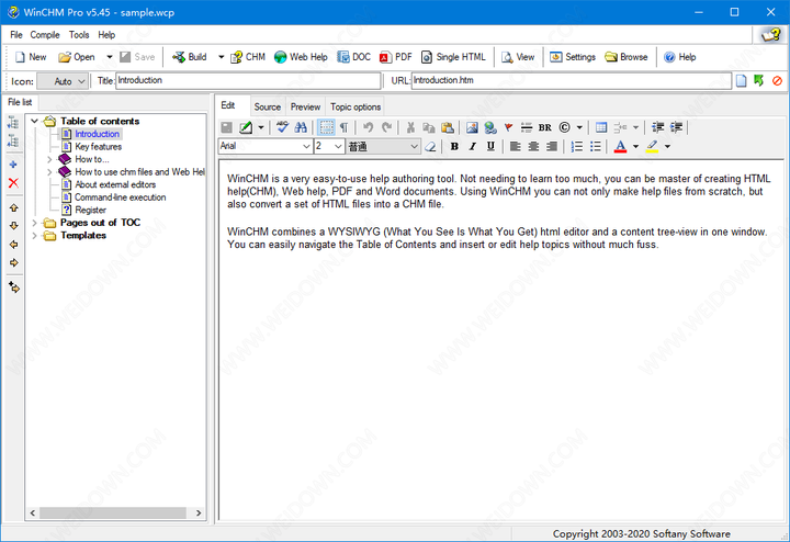Softany WinChm Pro 5.51汉化CHM教程 - 知乎