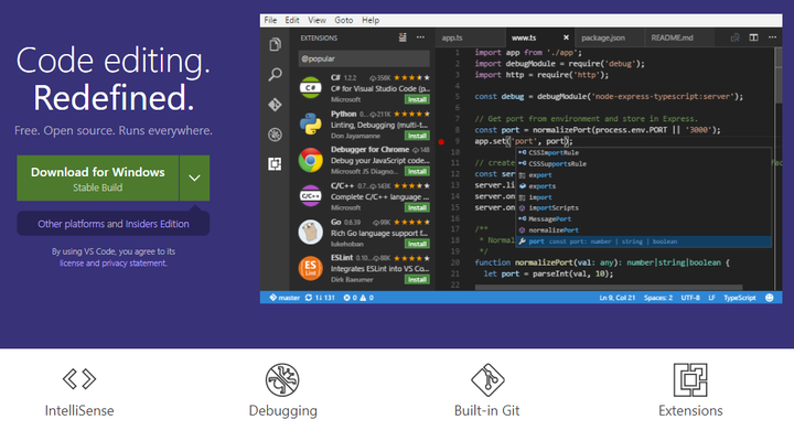 代码编辑器横评：为什么 VS Code 能拔得头筹 - 知乎