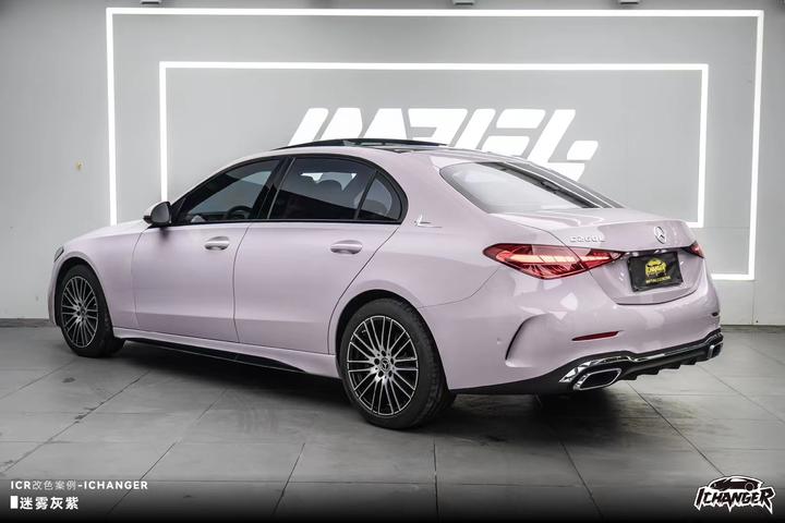 奔驰C-ichanger改色膜迷雾灰紫，奶茶灰色系的高级质感 - 知乎