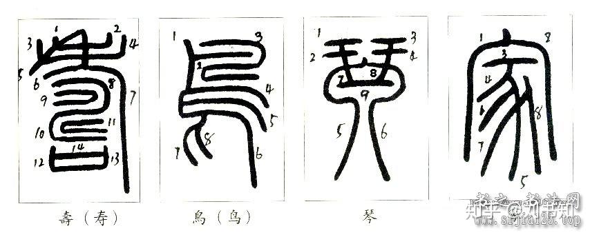 小篆的笔法分析，篆书书法入门 - 知乎
