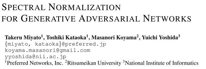 Spectral Normalization for GAN - 知乎