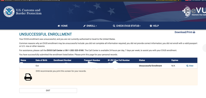 Evus登记失败全攻略--亲身体验 - 知乎
