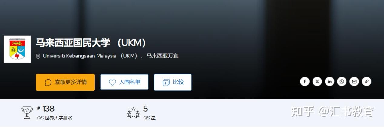 2025年马来西亚UKM国立大学本科招生简章！ - 知乎