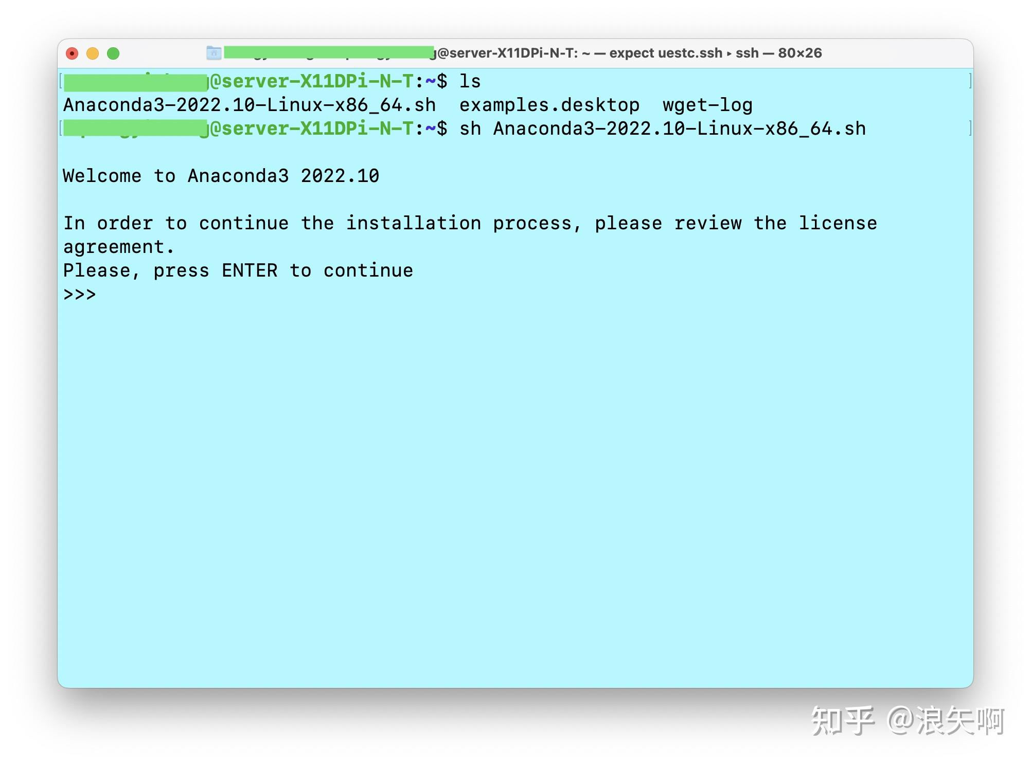 实用教程 Linux公有服务器配置私人python环境anaconda的安装和使用 知乎 0704