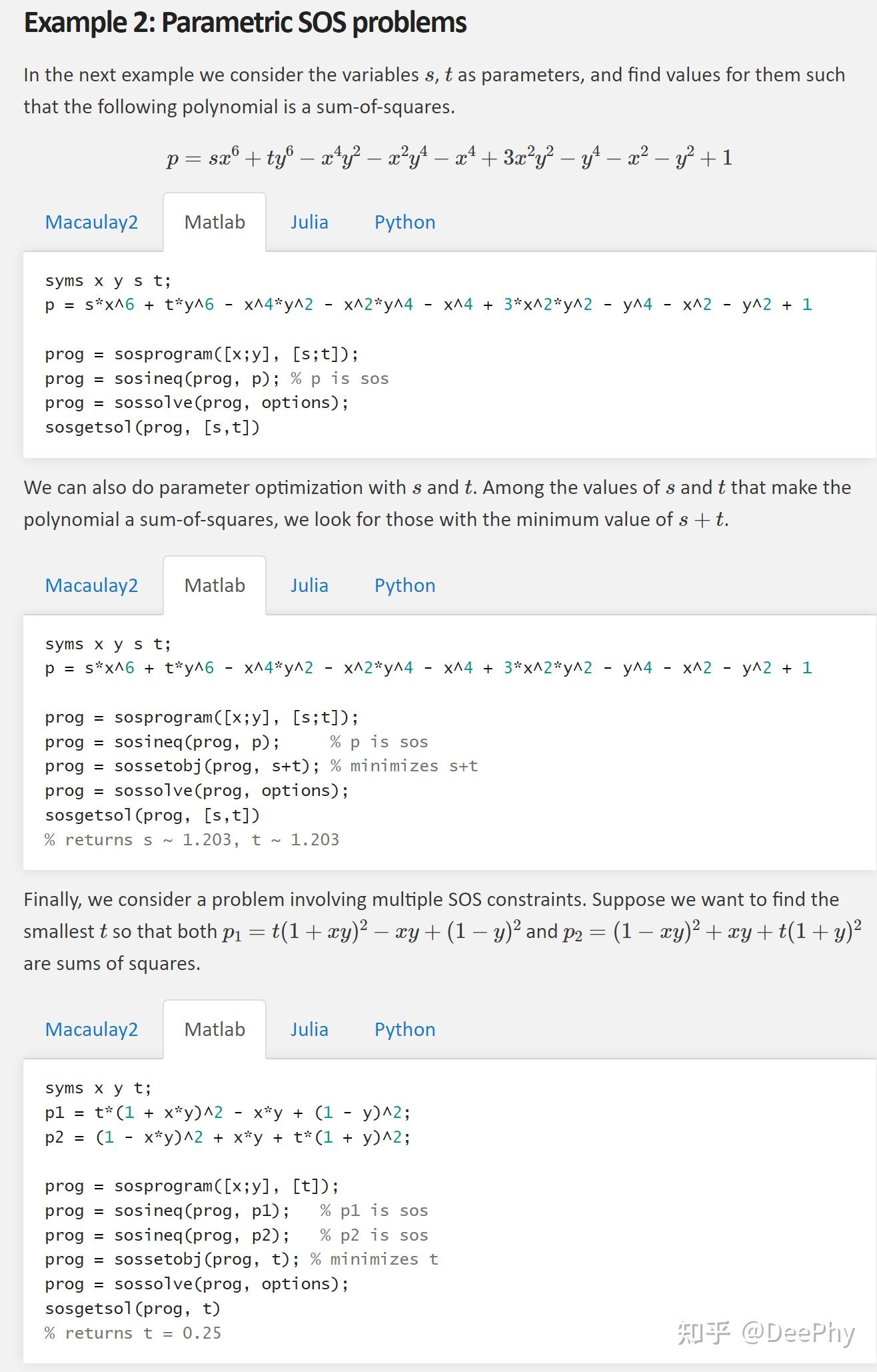 mmatlab中的sostool怎么用? - 知乎