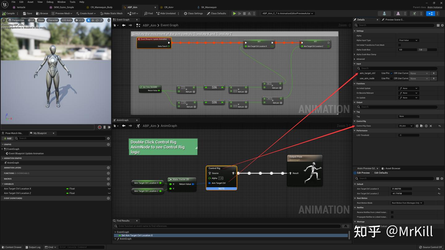 游戏引擎应用-Unreal Engine内容示例之Control Rig分析（一） - 知乎