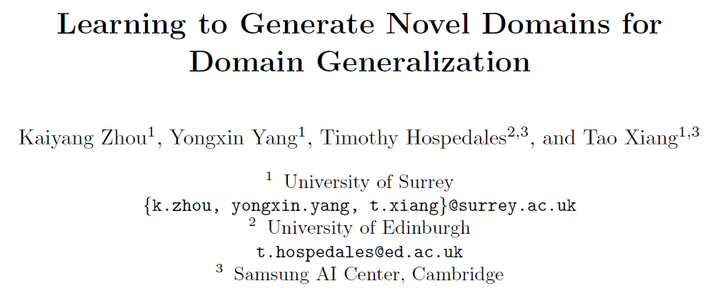 论文笔记11：Learning to Generate Novel Domains for Domain Generalization - 知乎