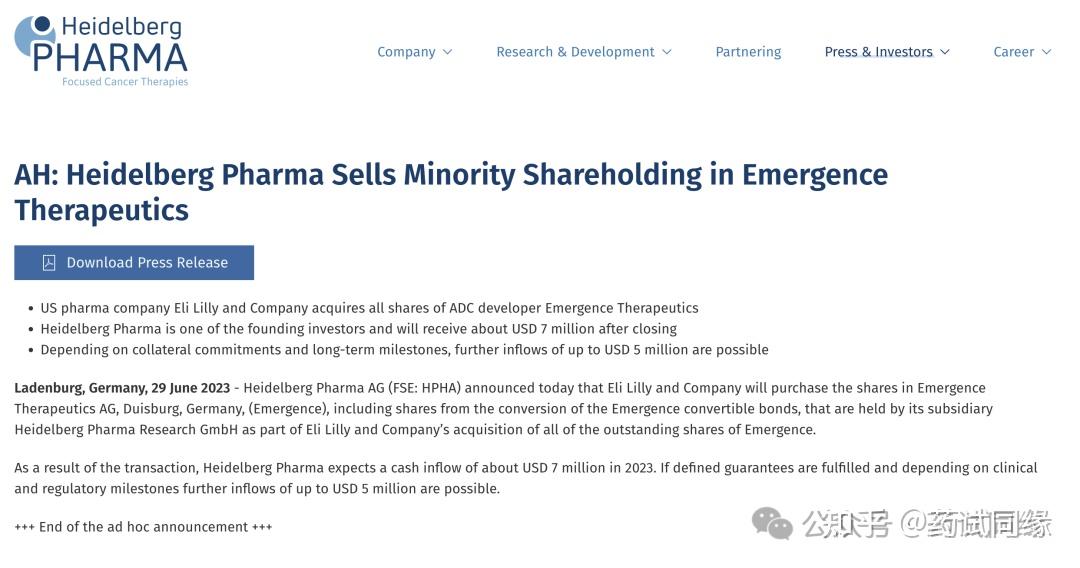 肿瘤治疗：全球 Nectin-4 靶向抗体偶联物(ADC)药物研发新进展 - 知乎