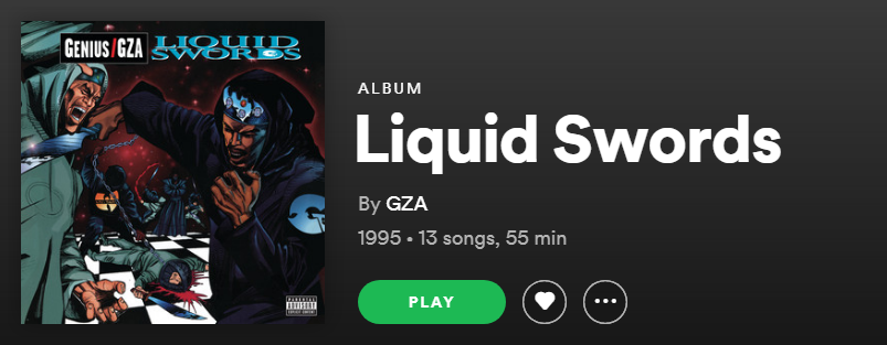 GZA 的专辑liquid swords 为什么堪称经典？ - 知乎