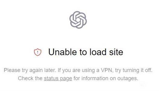 登录Chatgpt时出现了Unable to load site这样的提示。友友们我该怎么办？ - 知乎