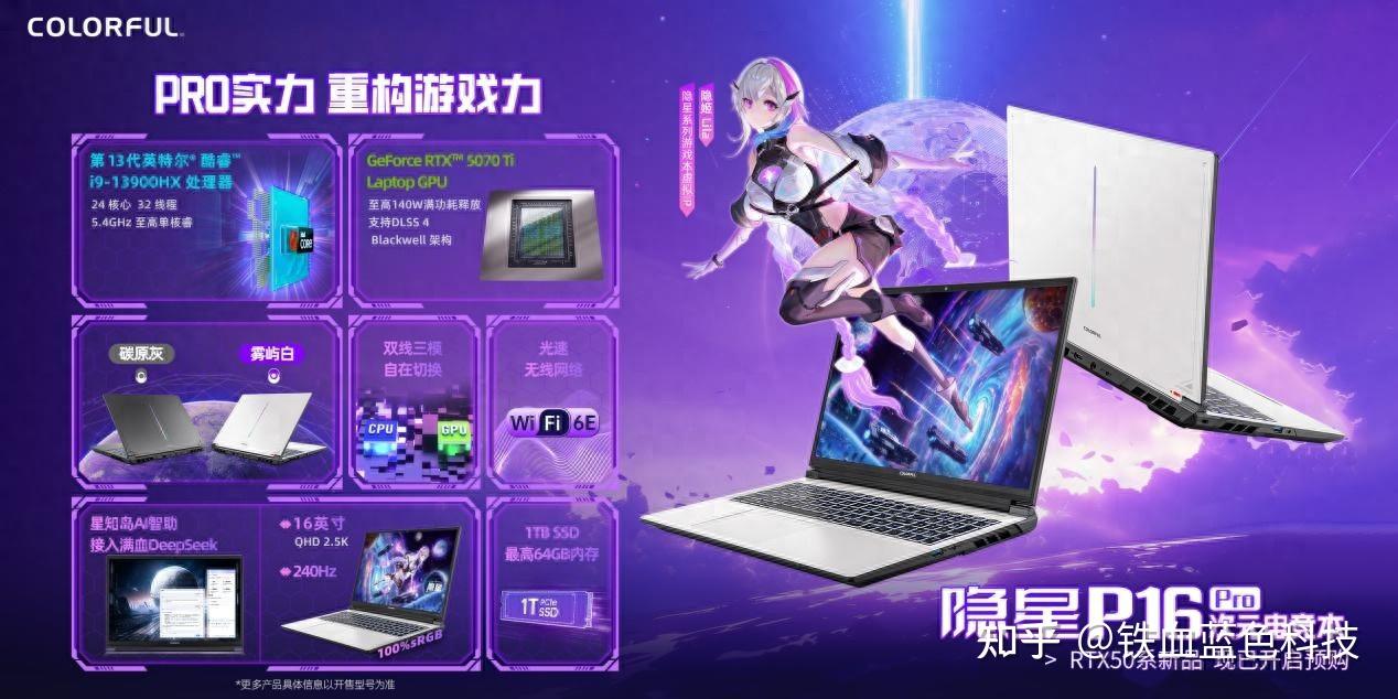 国补 7999！七彩虹隐星 P16 Pro RTX 5070Ti，开启次世代游戏新纪元 - 知乎