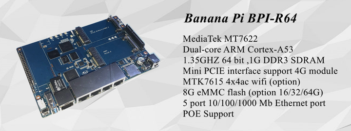 Banana Pi BPI-R64 开源智能路由器，联发科MTK MT7622 芯片方案设计 - 知乎