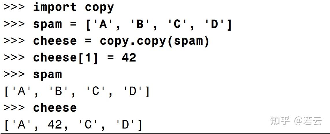 python copy 模块的 copy()和 deepcopy()函数 - 知乎