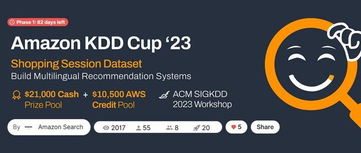 3万美金奖金! KDD CUP 2023 竞赛正式启动 - 知乎