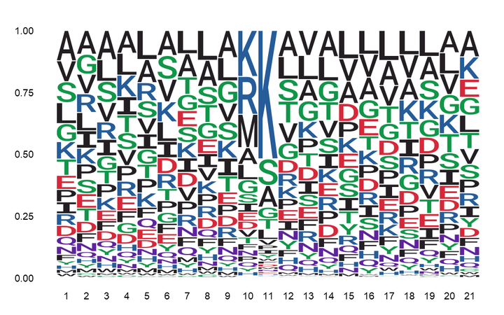 R语言如何绘制seqlogo序列标识图 - 知乎