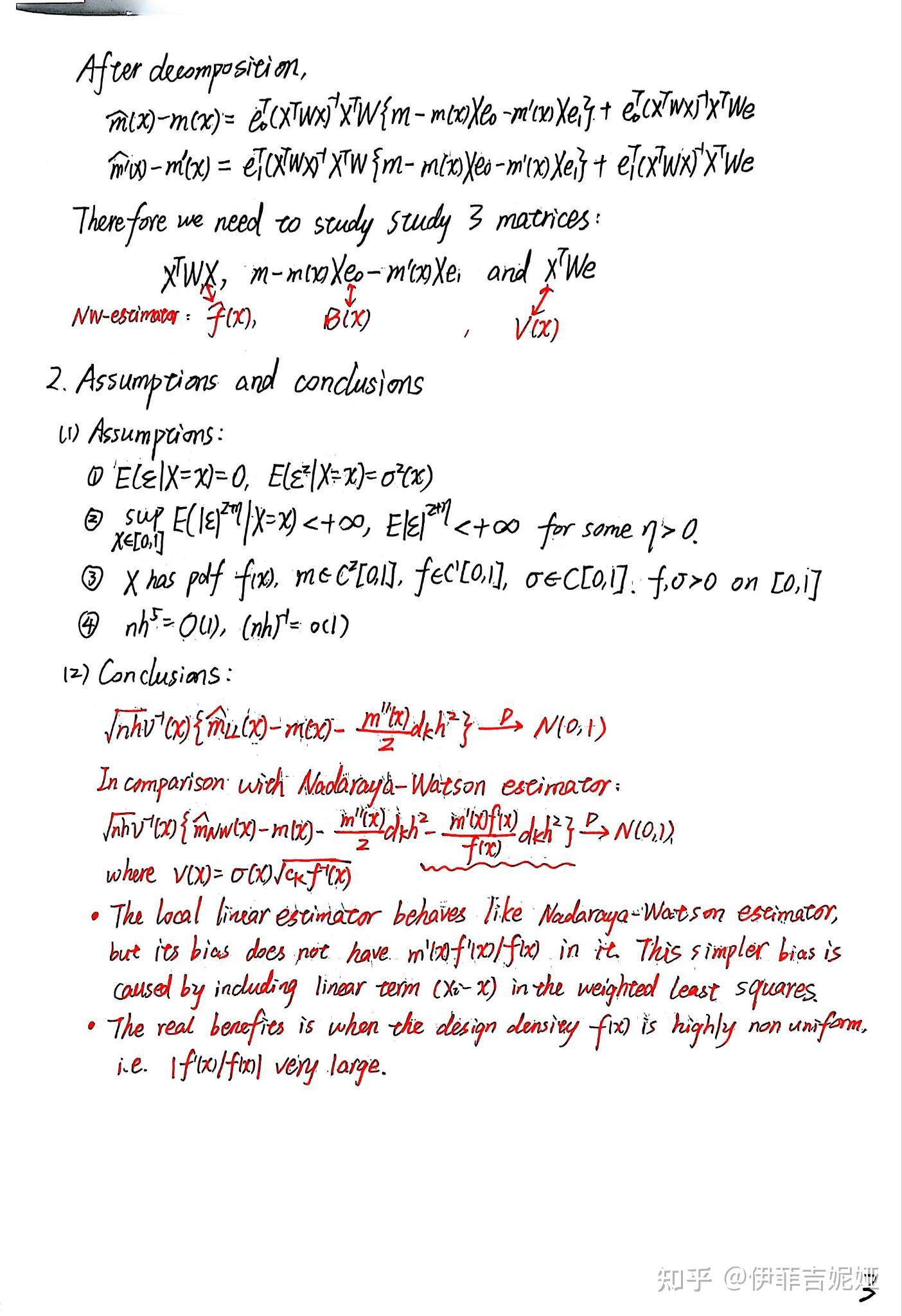 非参数统计基础第四章（Nonparametric Regression: Local Linear Estimator）复习笔记 - 知乎