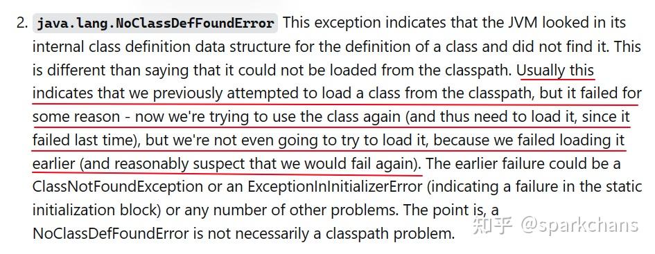 Java中的NoClassDefFoundError报错解析 - 知乎