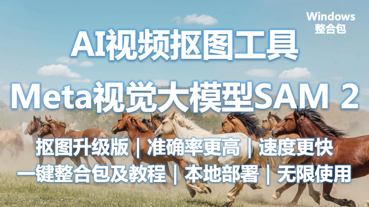 【AI抠图一键整合包及教程】Meta SAM 2：视觉分割的革命性飞跃 - 知乎