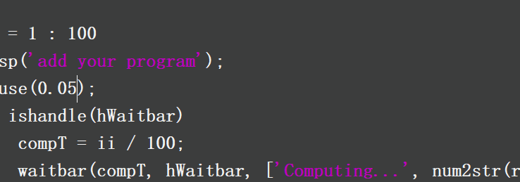 MATLAB中如何给比较耗时的代码片段加个进度条？ - 知乎