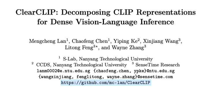 ClearCLIP：倒反天罡，删除两个组件反而可以提升密集预测性能 | ECCV'24 - 知乎