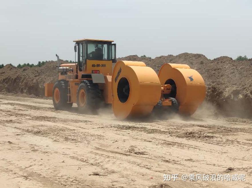 铲车带的冲击压路机冲击碾压施工工艺——错轮碾压法 知乎