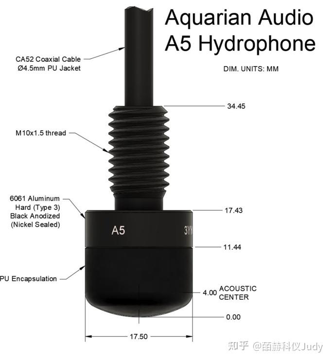 AQUARIAN,A5,水听器,自主记录设备水听器，水下机器人水听器，潜水摄像舱水听器 - 知乎