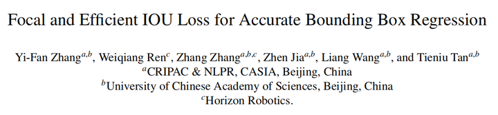 再战IOU | 总结分析IOU/GIOU/CIOU局限，提出Focal EIOU进一步提升目标检测性能 - 知乎
