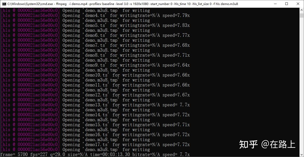 ffmpeg将mp4视频转为m3u8格式,并用html播放 - 知乎