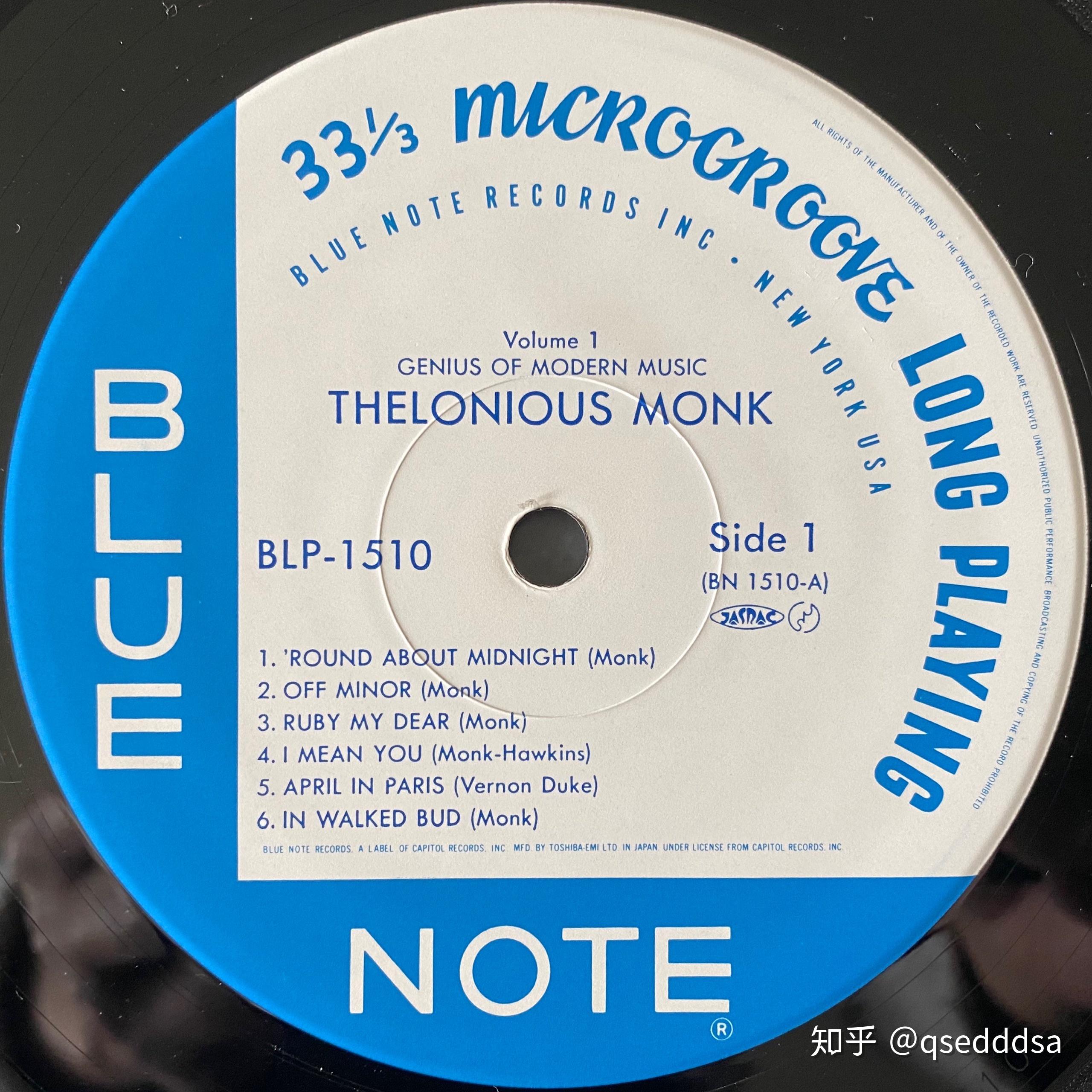 Genius Of Modern Music Vol. 1 Thelonious Monk - 知乎