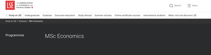 美英研究生项目 | 伦敦政治经济学院 - 经济学硕士 -London School of Economics and Political ...