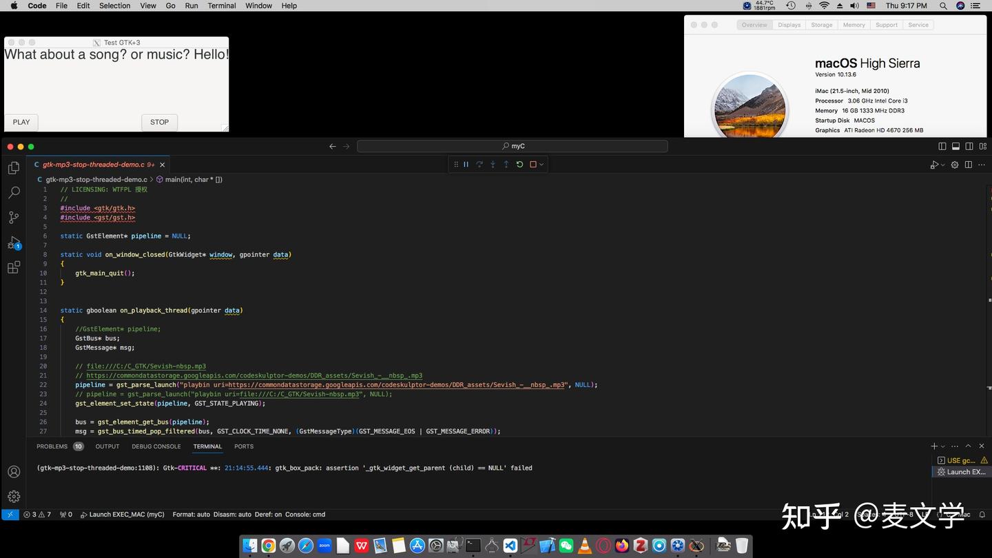 Windows/Linux/Macos: 多平台都可以编译的 GTK + Gstreamer1 MP3 播放 DEMO 多线程不锁死 - 知乎