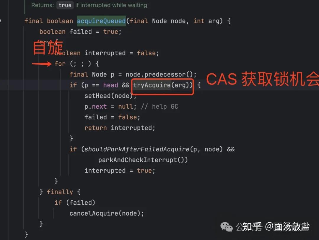 JDK高性能套路: 自旋(for(;;)) + CAS - 知乎