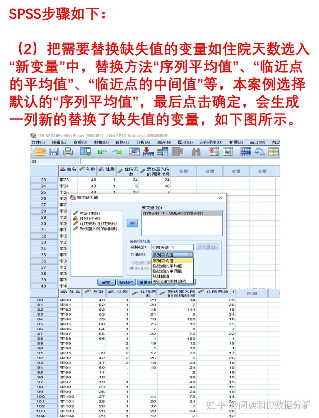 SPSS缺失值处理（手把手教） - 知乎