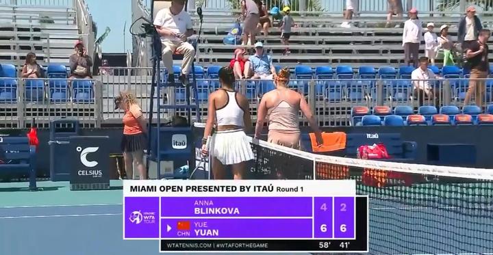 袁悦：2盘闯关布林科娃+WTA1000迈阿密2024开门红 - 知乎