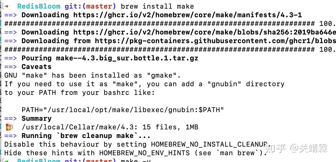 mac 提示 GNU Make version is too old - 知乎