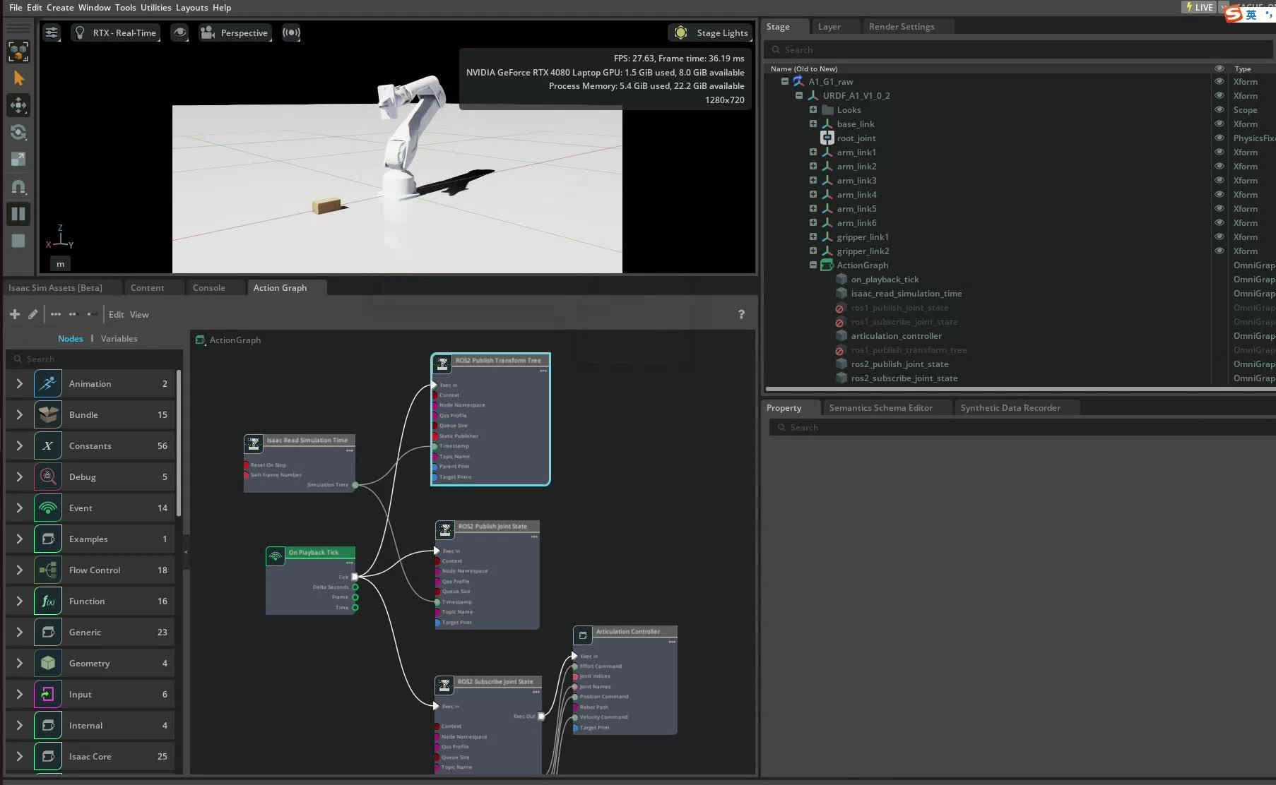 NVIDIA Isaac Sim 4.5 入门教程 3：Galaxea A1 机械臂抓取实验 - 知乎
