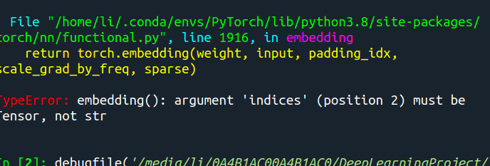 郁闷的报错:typeerror Embedding Argument Indices Position 2 Must Be