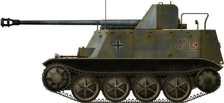 28 二战德国装甲车辆-7.62 cm PaK 36(r) auf Fahrgestell Panzerkampfwagen II(F ...