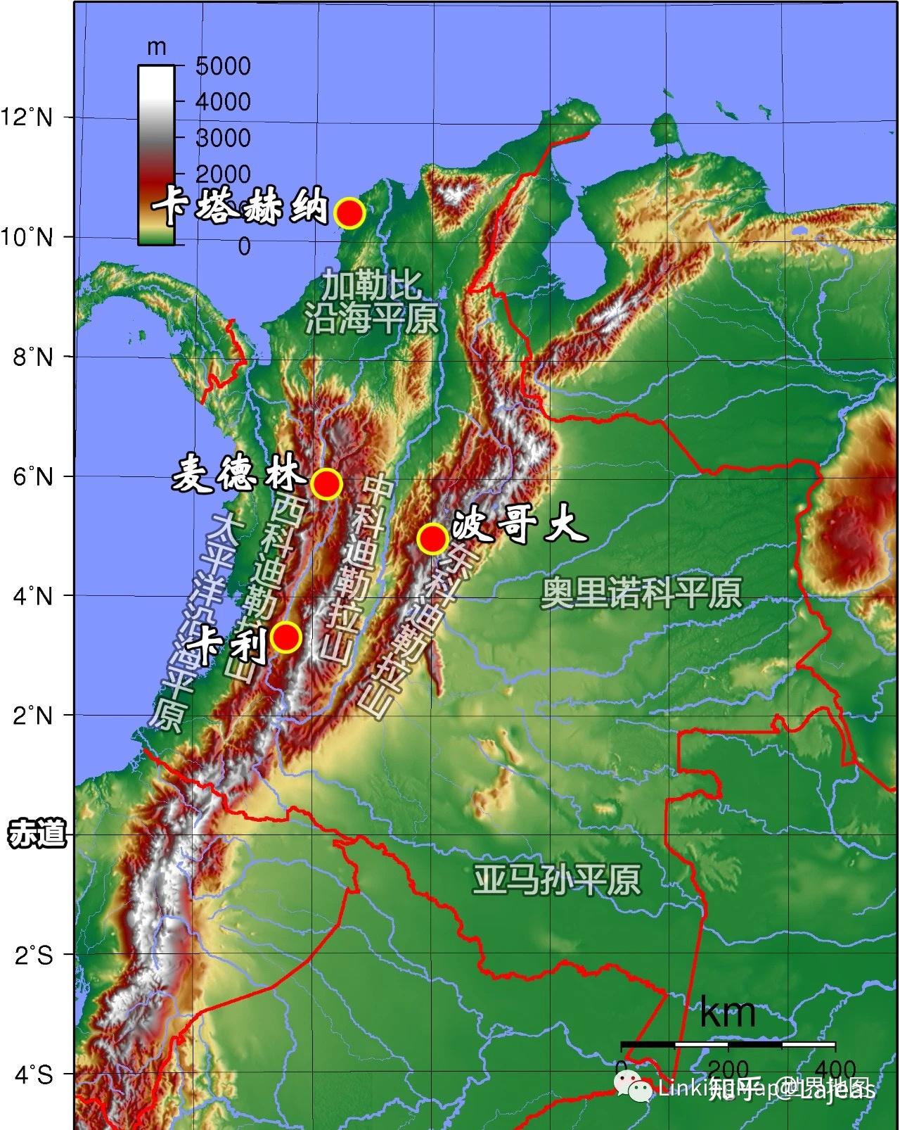 哥伦比亚地图 - 知乎