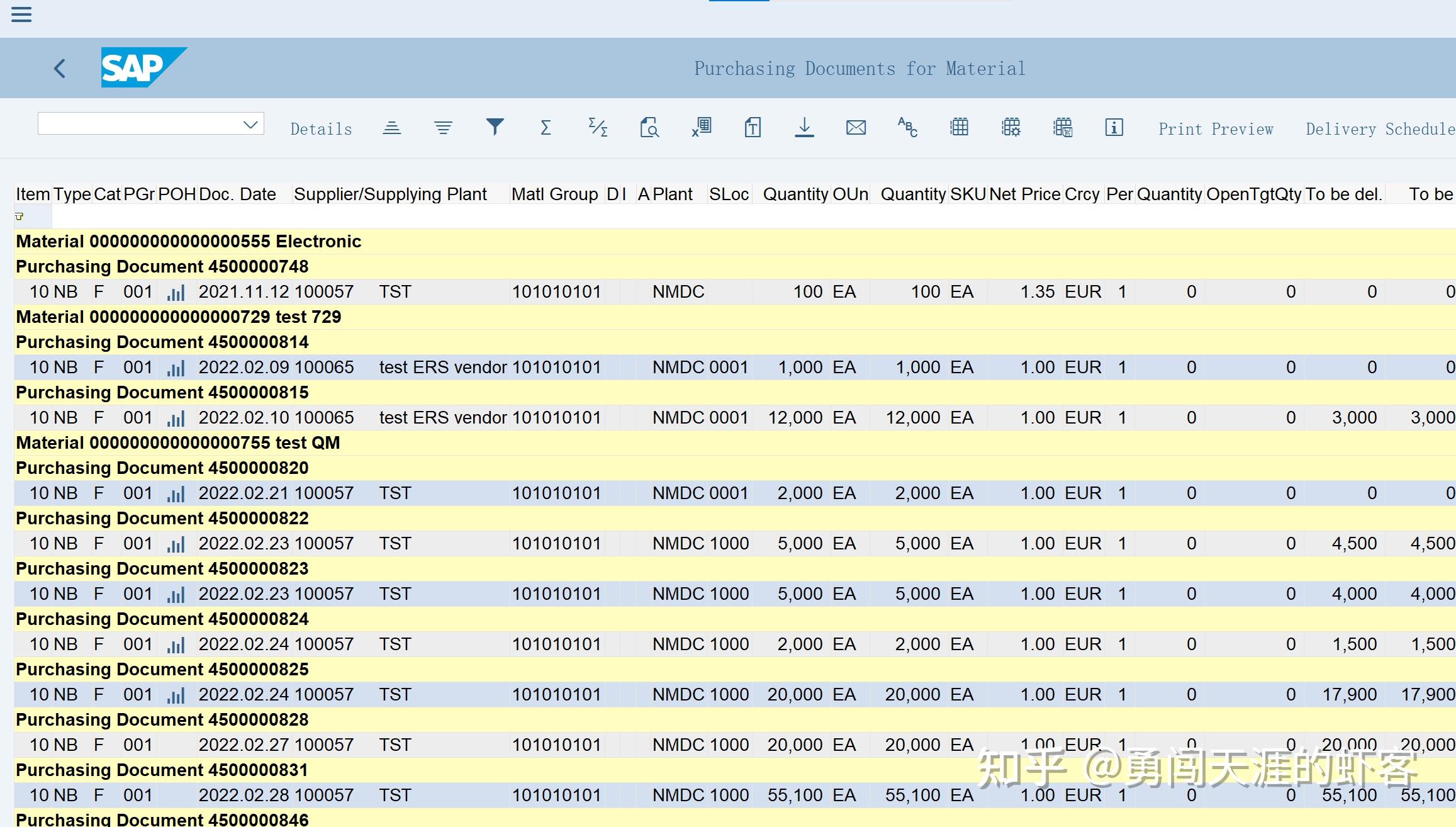 SAP MM以ALV格式显示采购报表 - 知乎