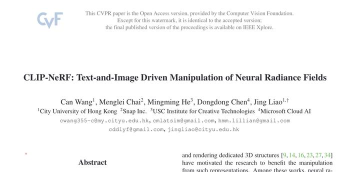 CLIP-NeRF：从DietNeRF到DiffusionCLIP的前世今生 - 知乎