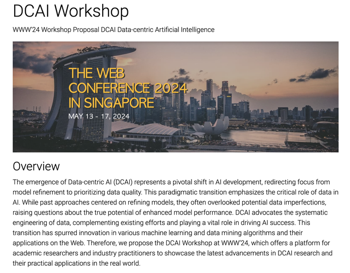 【征稿】第一届Data-centric AI Workshop - 知乎